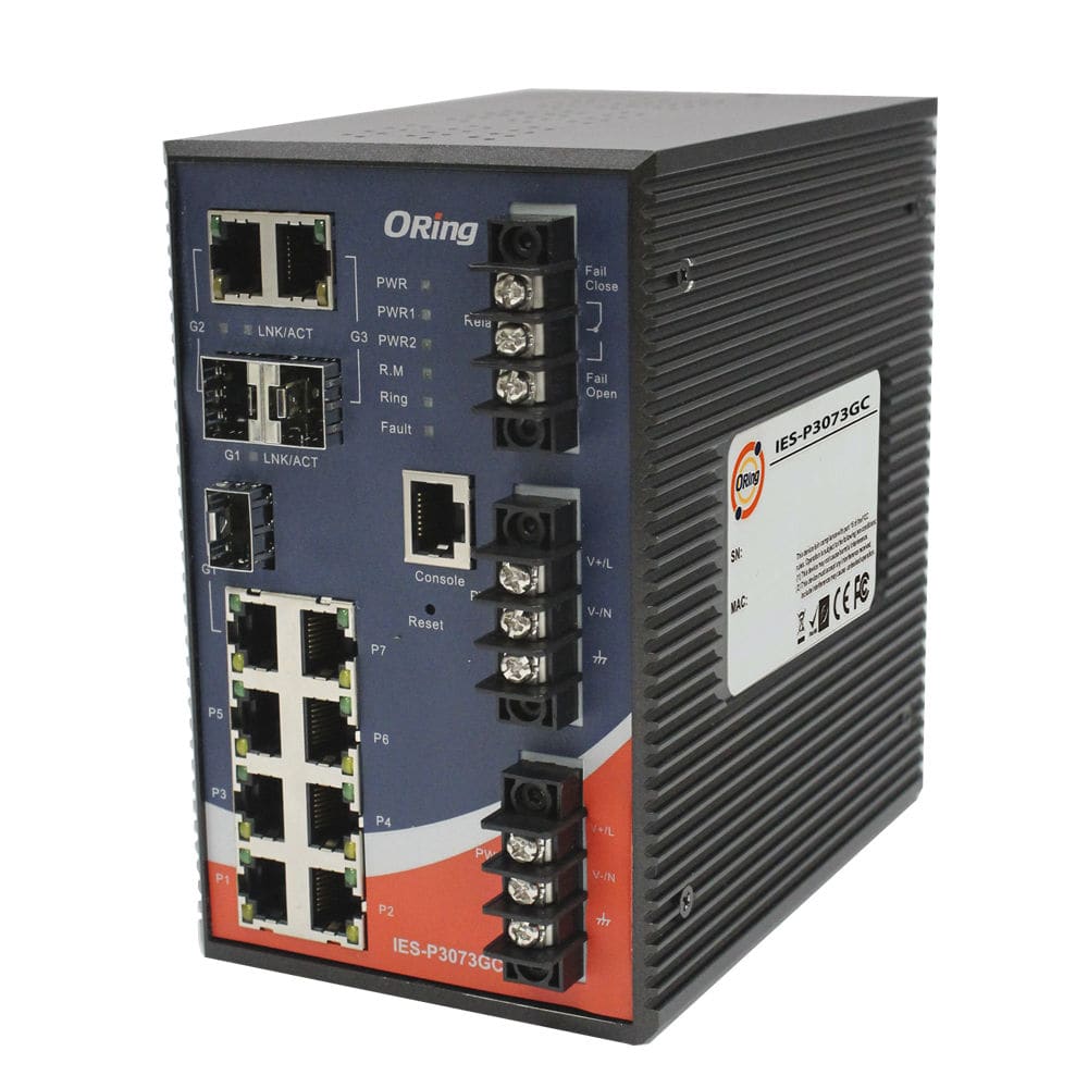 Conmutador Ethernet administrable - IES-P3073GC series - Oring Industrial Networking Corp. - 10 ...