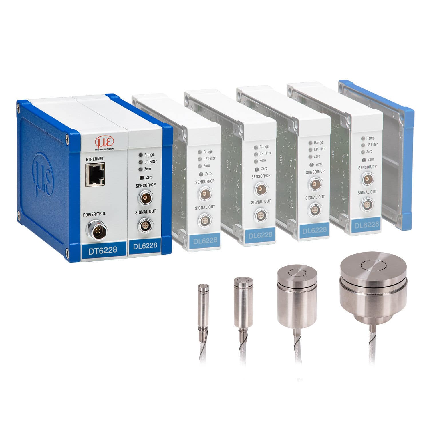 Sensor de desplazamiento lineal - capaNCDT 6228 - MICRO-EPSILON - sin ...