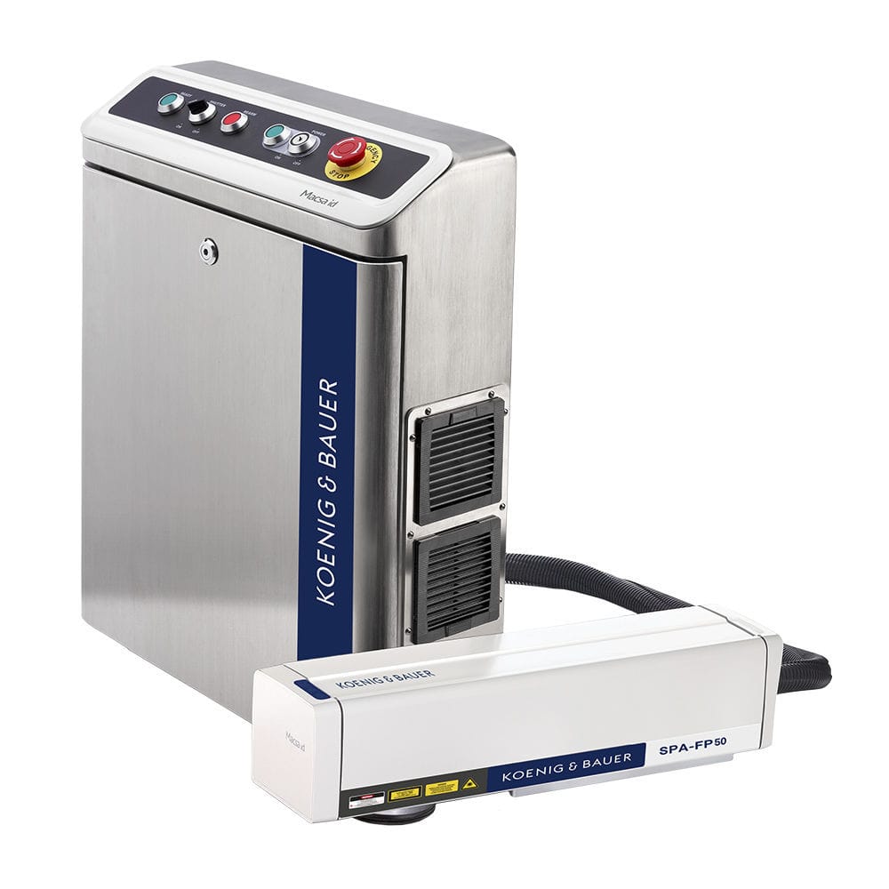 Sistema láser de fibra - Koenig & Bauer Coding GmbH - para de marcado