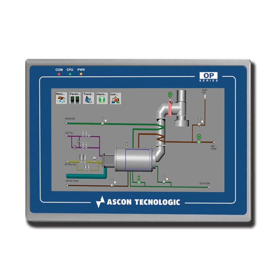 Terminal de operador con pantalla táctil resistiva - OPMT 8072IP - ASCON TECNOLOGIC - empotrable ...