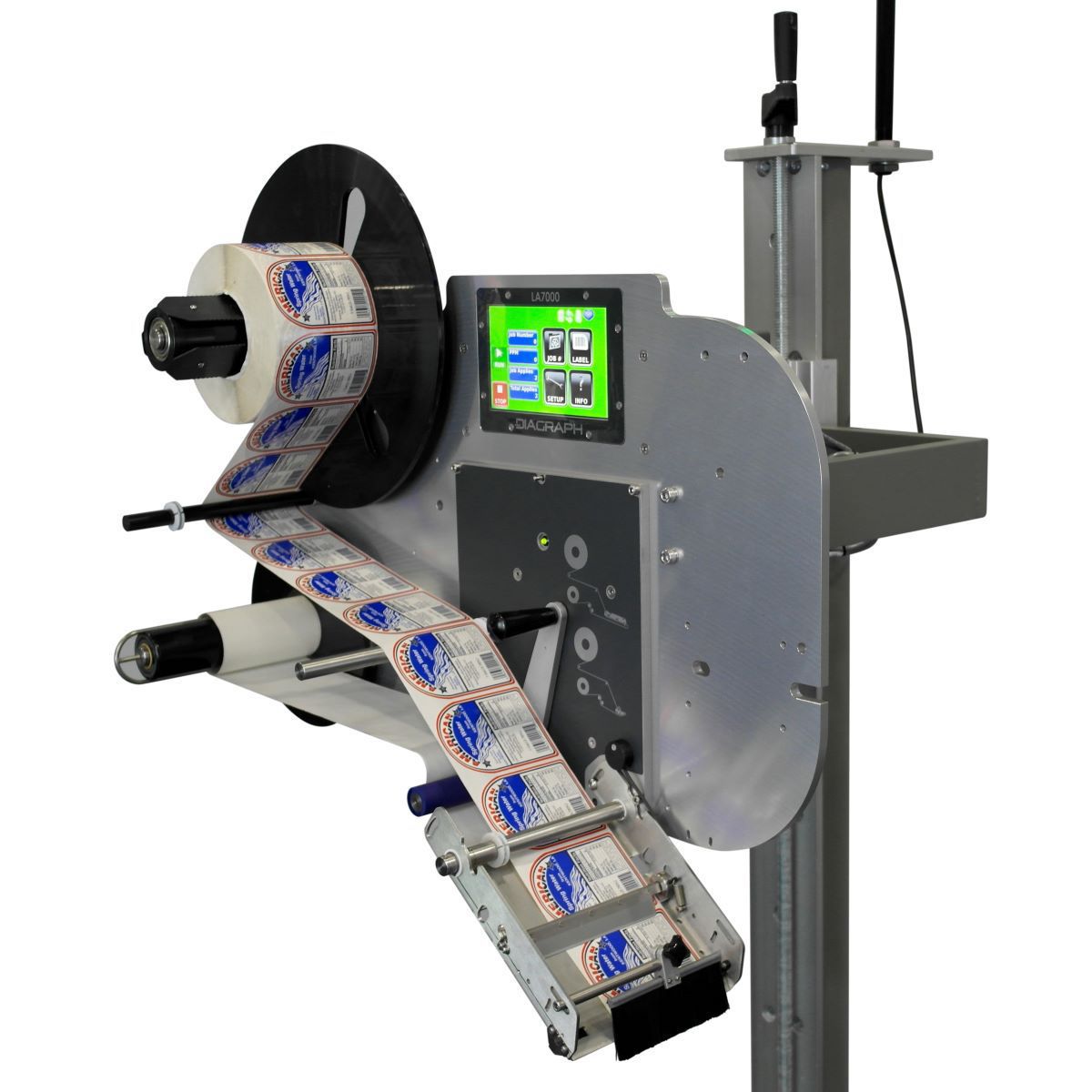 Aplicador de etiquetas automático - LA7000 - ITW Diagraph GmbH - para cajas / para aplicación en ...