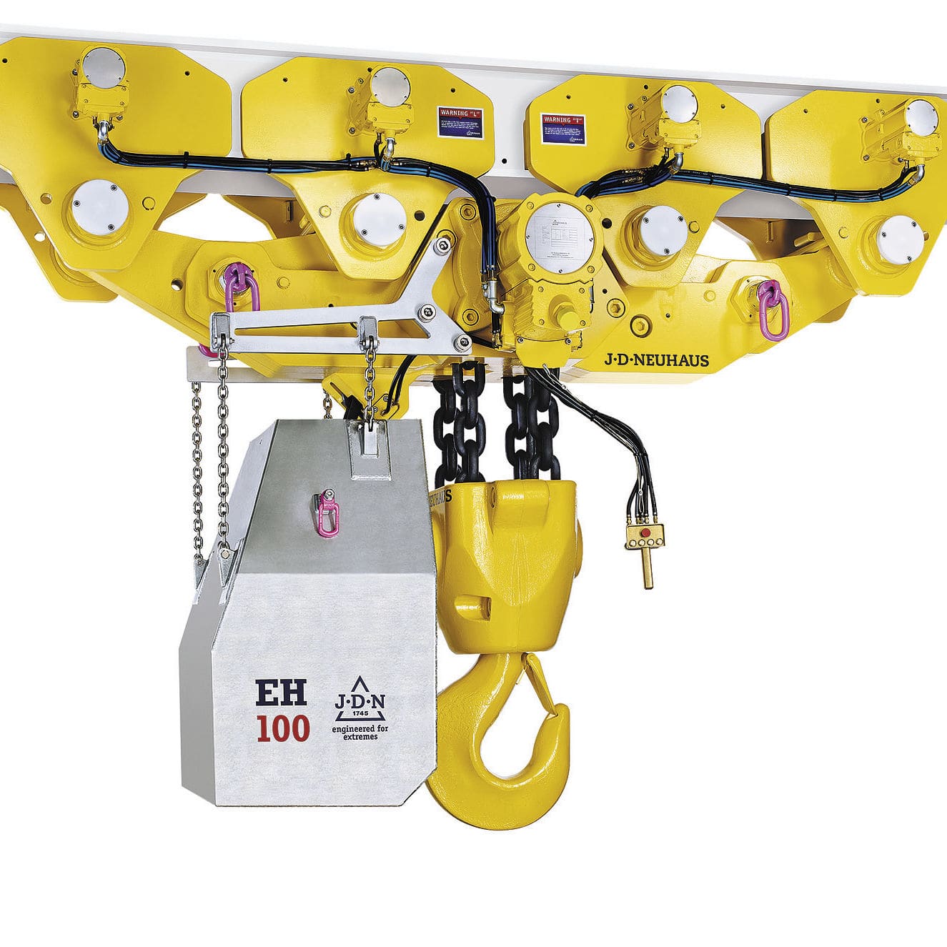 Polipasto de cadena neumático - EH-Series - J.D. Neuhaus - monorriel ...