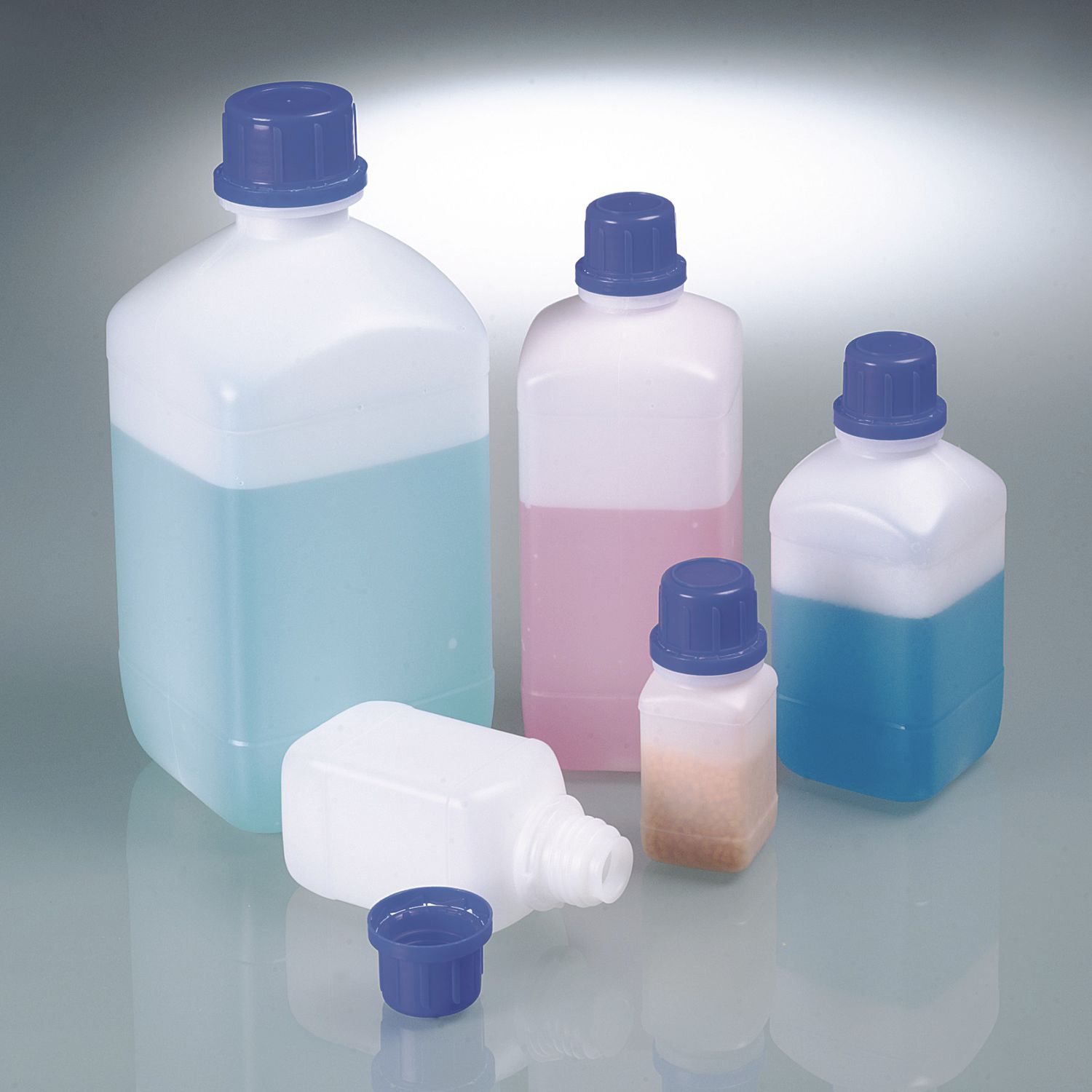 Frasco cilíndrico - 0340 series - Bürkle - de PEAD / para laboratorio ...