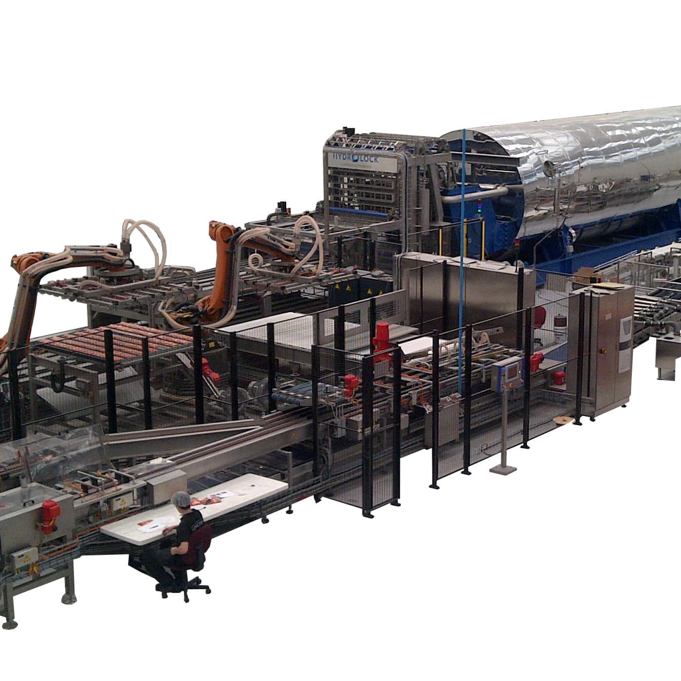 Esterilizador de proceso - ACP series - HYDROLOCK - de vapor / horizontal / automático