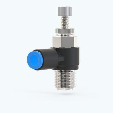 Racor neumático - M - UFLOW AUTOMATION - roscado / en T / de metal