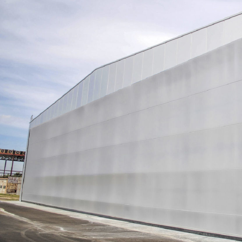 Puerta apilable - PUERTAS FERROFLEX SL - de aluminio / de acero / para ...