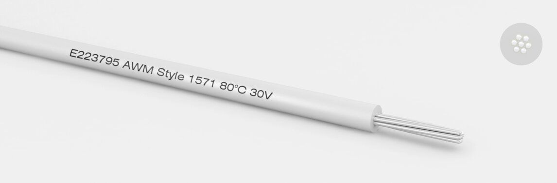 Cable monoconductor aislado - Style 1571 - MediKabel GmbH - de cobre ...