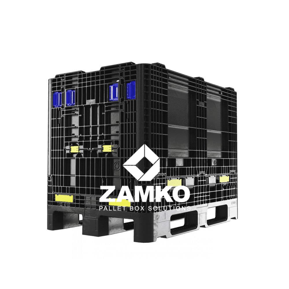 Caja-palé de plástico - PUG.b75.F - ZAMKO - para uso industrial ...