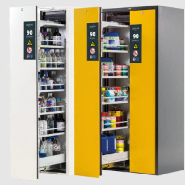 Armario de almacenamiento - V-MOVE-90 - asecos GmbH - de seguridad / de suelo / con cajones