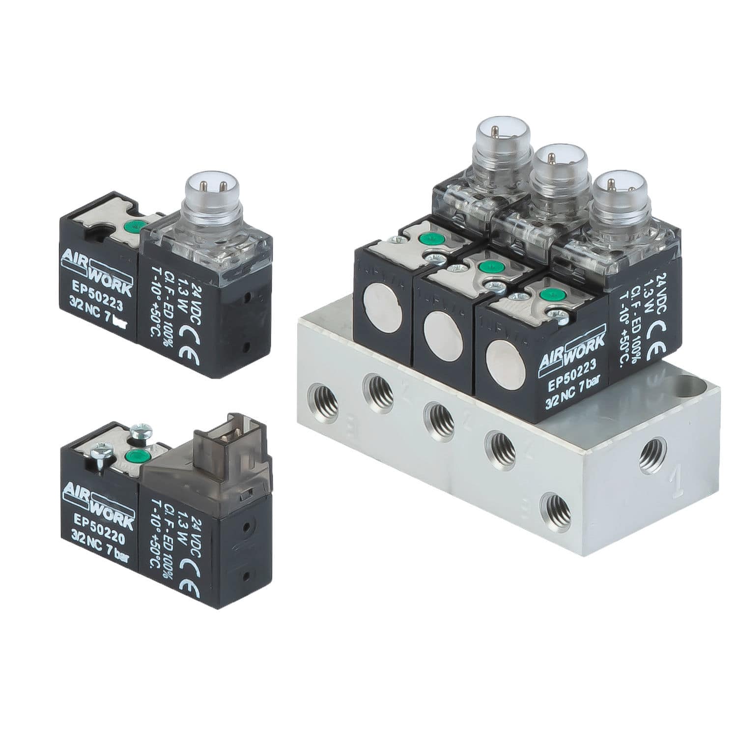 Electroválvula de control directo - EP10 - A&T Fluid solutions - de 3 vías / NC / aire