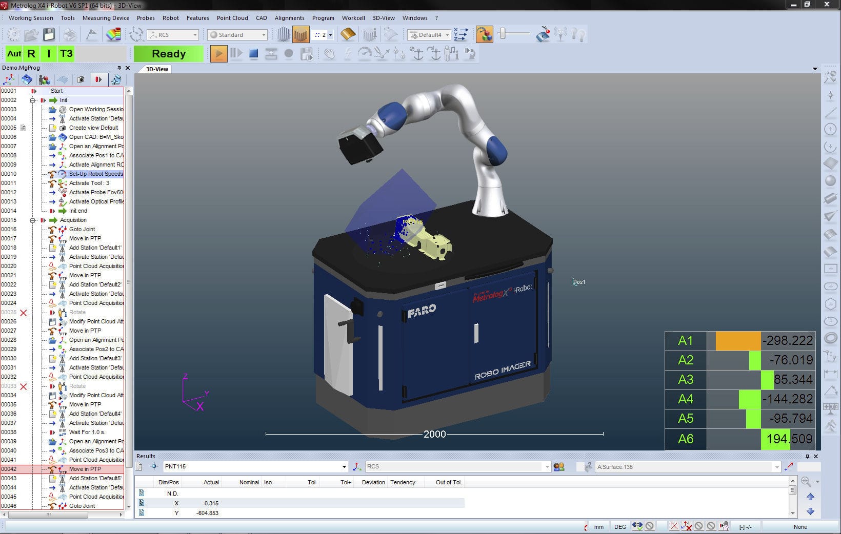 Software simulación de movimientos - Metrolog X4 i-Robot - Metrologic ...