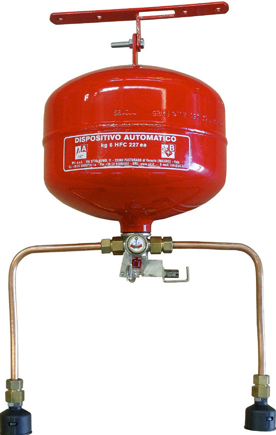 Extintor fijo - 10 kg, HFC 227 | AUT10002 - Pii Srl - automático