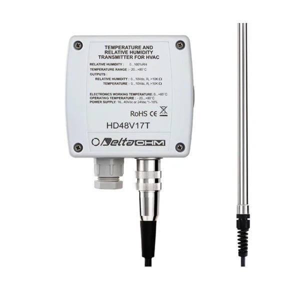 Sensor de temperatura y de humedad relativa - HD48 series - Riels Instruments - roscado / Pt100 ...
