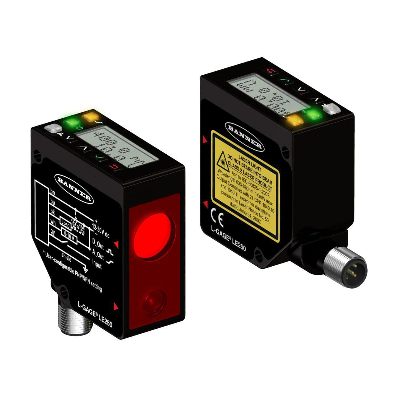 Sensor de distancia láser por triangulación - LE SERIES - BANNER ...