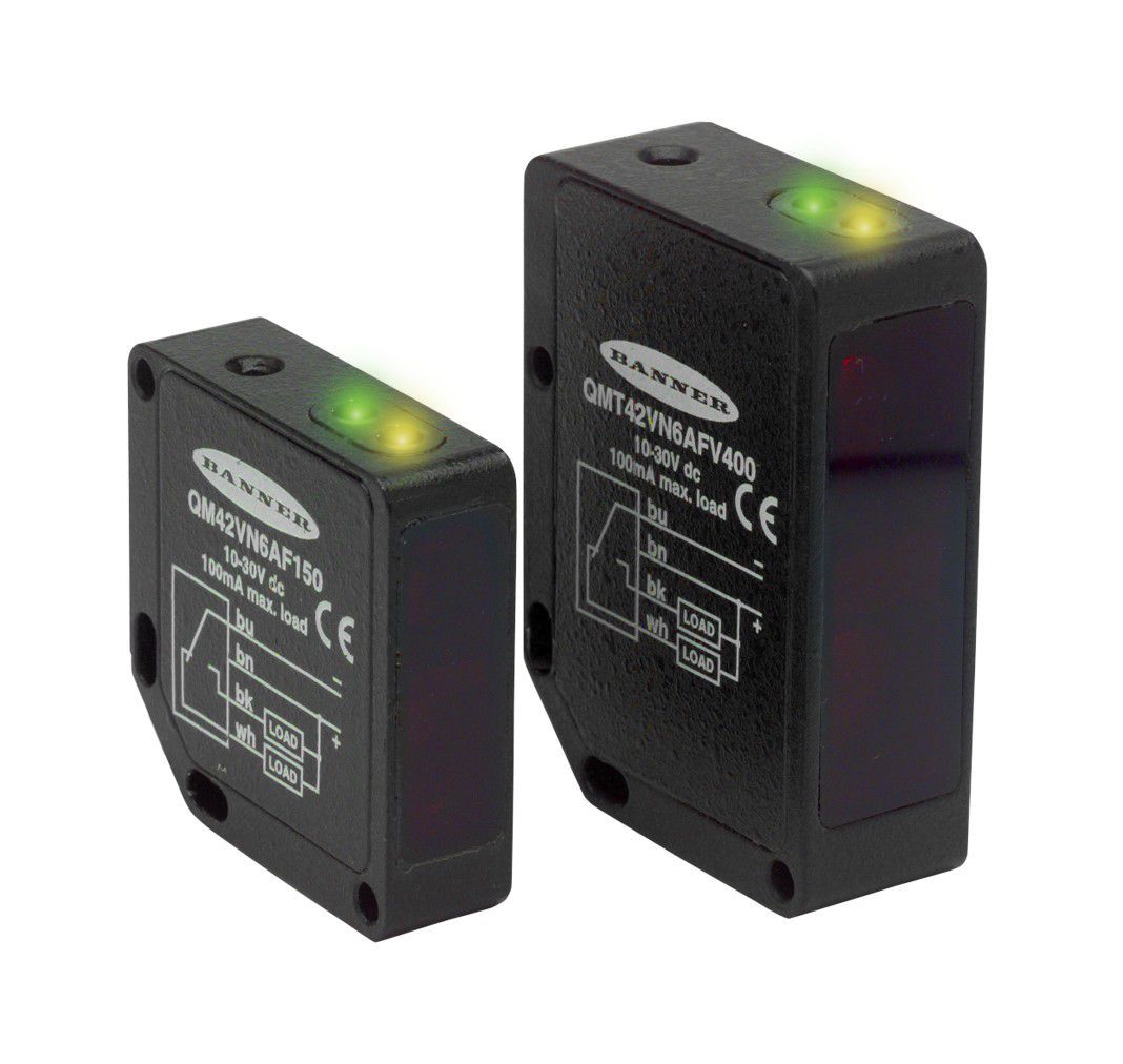 Sensor fotoeléctrico de reflexión directa - QM42 & QMT42 SERIES - BANNER ENGINEERING CORP. - de ...