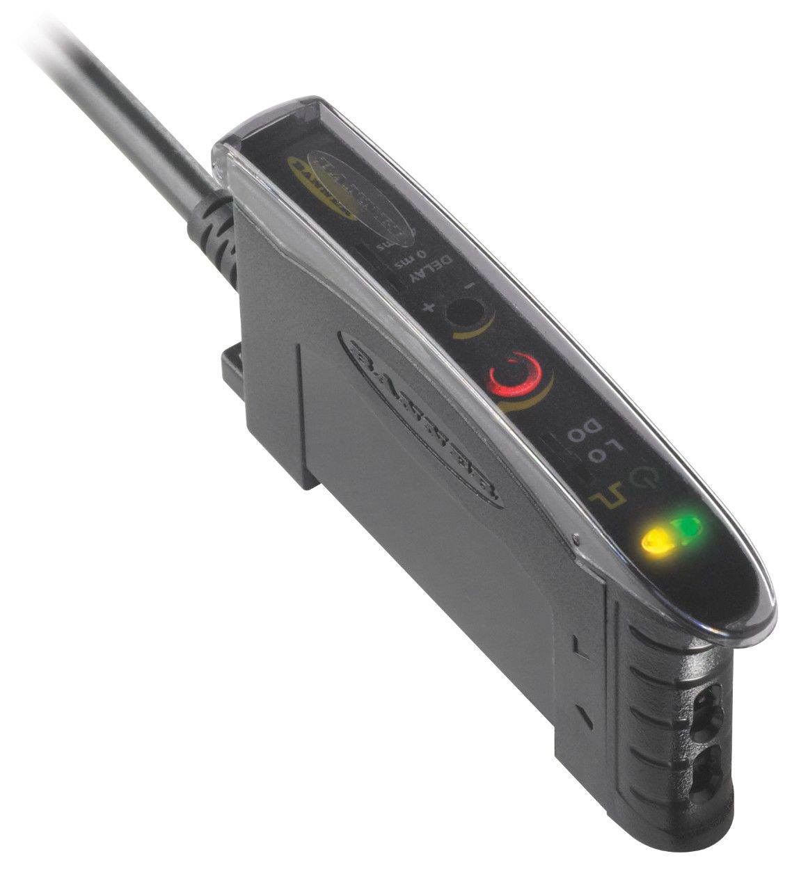 Sensor fotoeléctrico rectangular / luz roja / de fibra óptica / digital ...