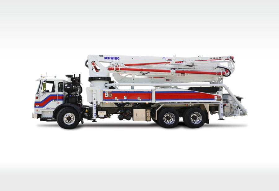 Autobomba de hormigón móvil - S 38 SXG - SCHWING GmbH - para obra / diésel
