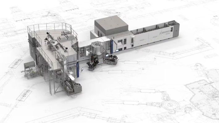 Línea de llenado automática - ErgoBloc L - KRONES - de botes / de ...