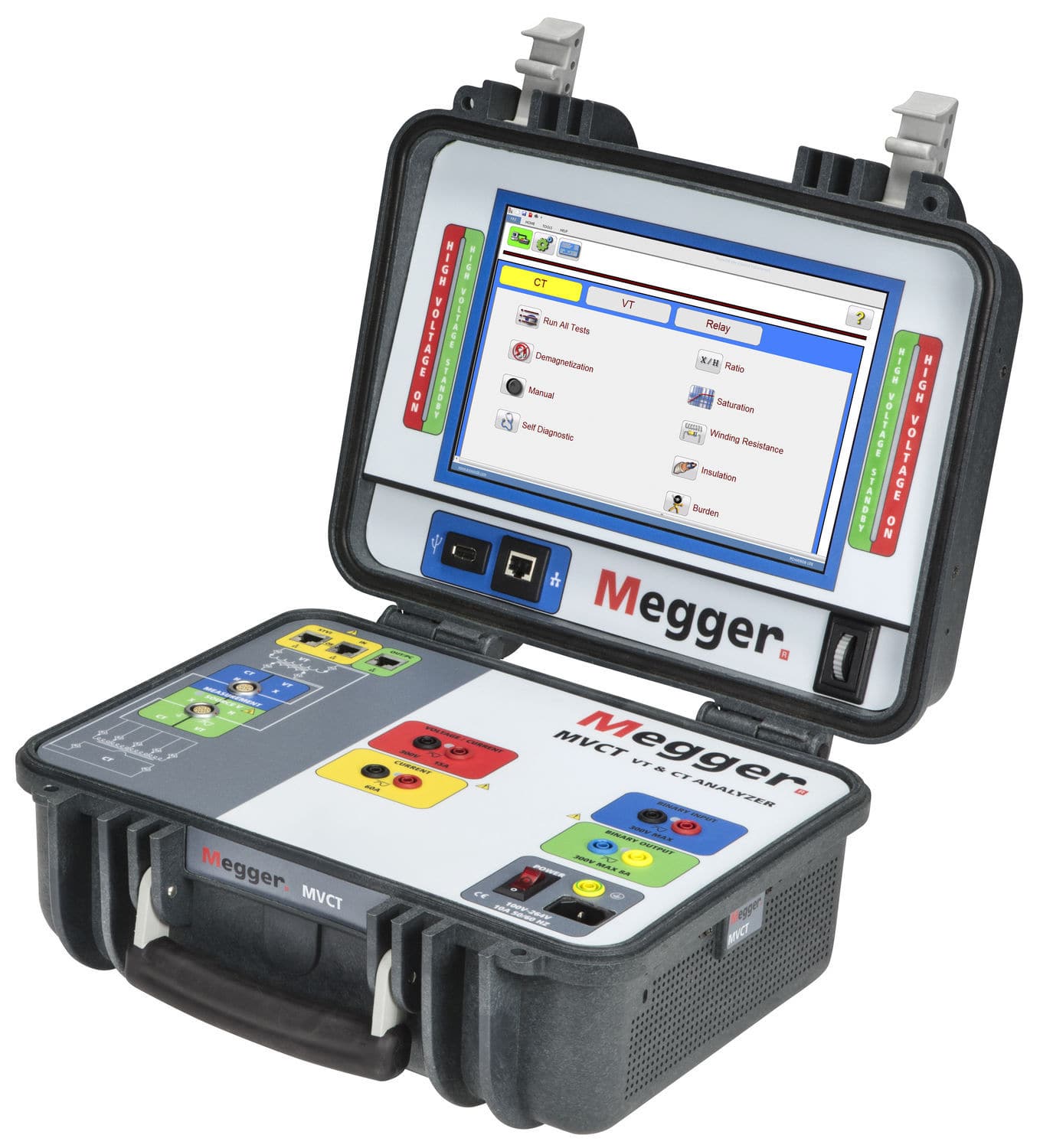 Aparato de pruebas de transformadores - MVCT - MEGGER - de aislamiento / de tensión / de corriente