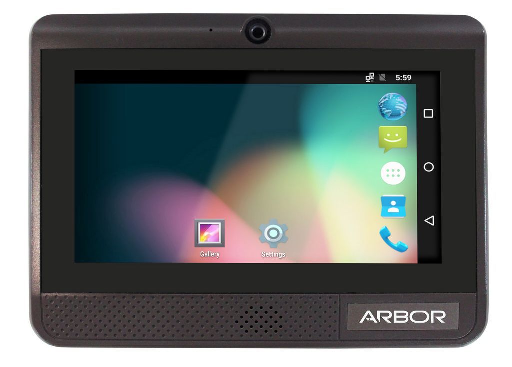 Panel PC de LCD - IOT-500 - ARBOR Technology Corp. - 5" / 1366 x 768 / RISC