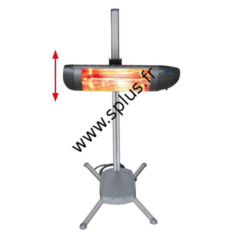 Calefactor radiante eléctrico - REC - S.PLUS - móvil