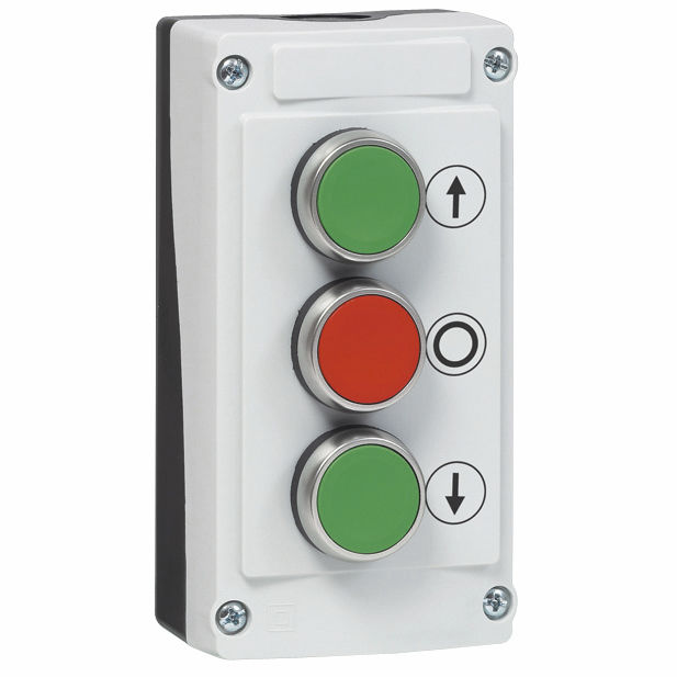 Caja botonera de 2 botones - BACO - con 3 botones / de 1 botón / IP66