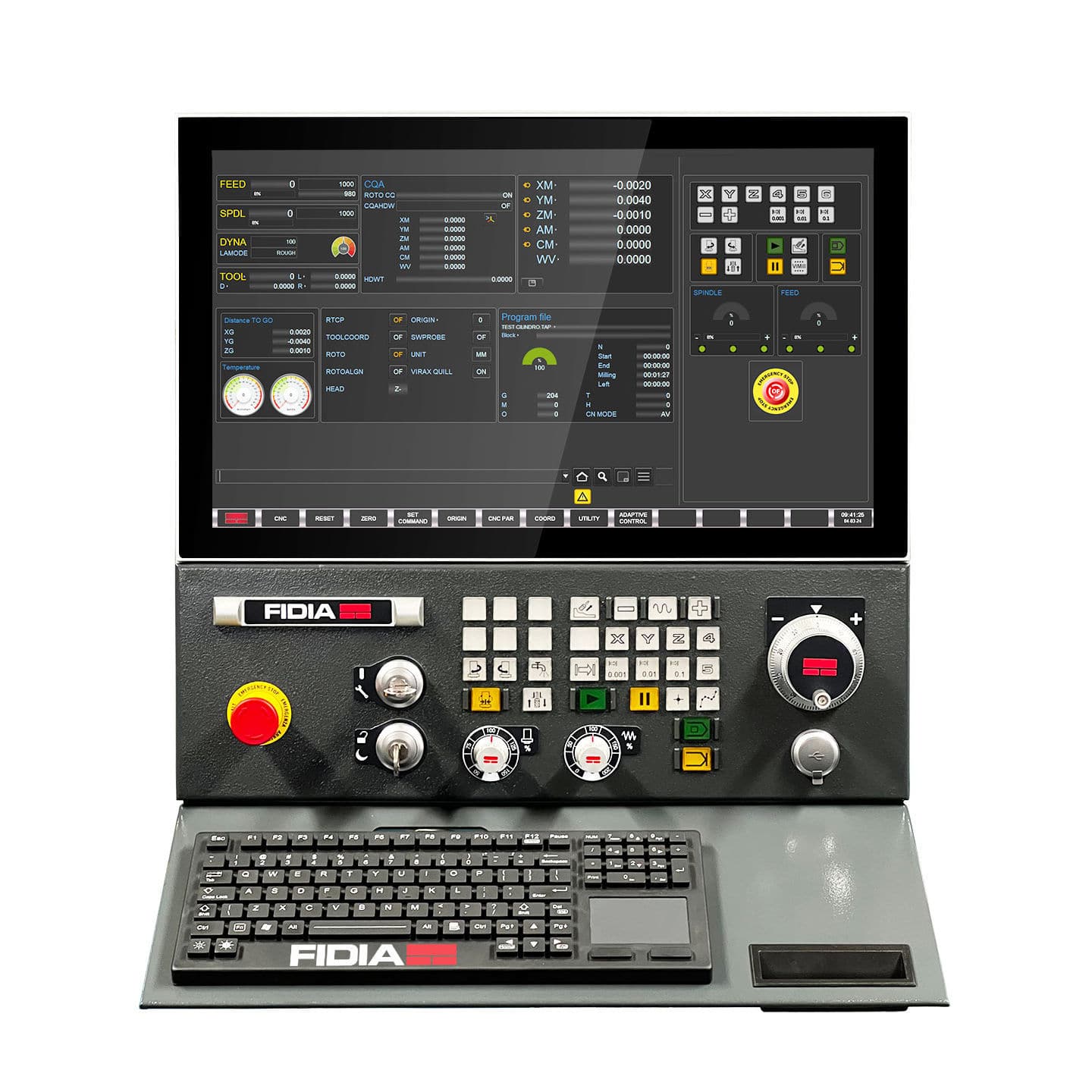 Control CNC para máquina herramienta - nC19 - FIDIA - compacto / táctil