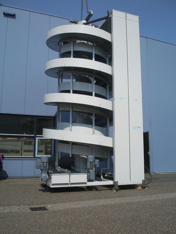 Transportador de cinta modular - APOLLO VTS B.V. - vertical / de ...