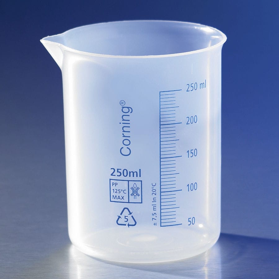 Vaso de precipitados graduado - 1000P series - Corning Life Sciences - de polipropileno