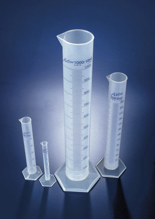 Probeta graduada de PP - CPB series - SciLabware Limited - translúcida