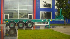 Semiremolque plataforma - Asso - TECNOKAR TRAILERS SRL - para contenedores / volquete / de 3 ejes