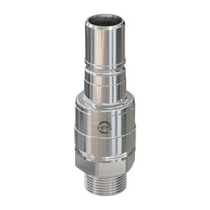 Racor macho - HPS International - hidráulico / roscado / de latón