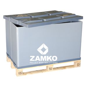 Caja-palé de plástico - PUG.b75.F - ZAMKO - para uso industrial ...