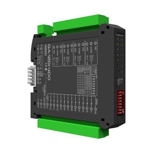 Módulo E/S digital - QA-12DI-4DO - qeed - Modbus RTU / en serie / USB