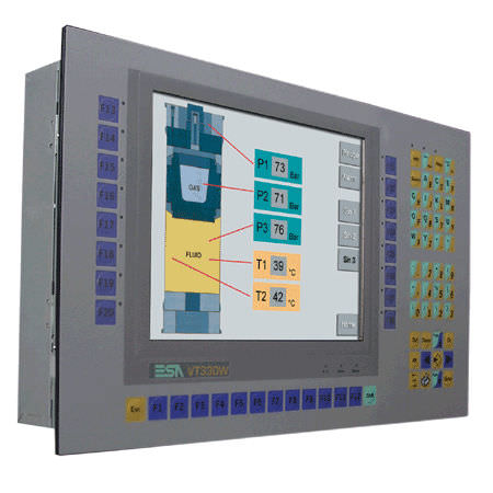 Terminal de operador con teclado - VT330 - ESA elettronica - empotrable ...