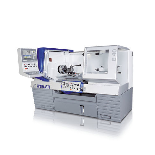 Torno convencional - E 40 - WEILER Werkzeugmaschinen - horizontal / 2 ejes / de alta productividad