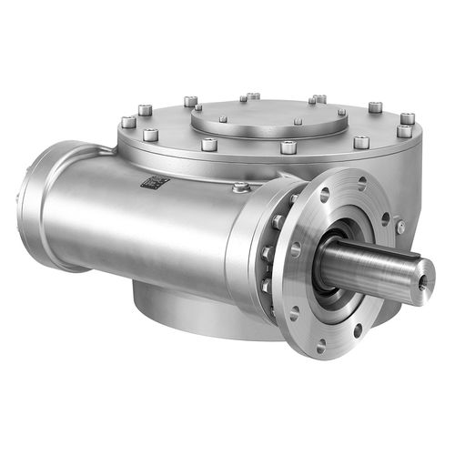 Reductor de tornillo sin fin - GHT series - AUMA - angular / con eje ...