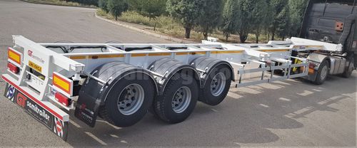 Semiremolque para contenedores - Gt Semi Trailers - esqueleto / de 3 ejes / de acoplamiento