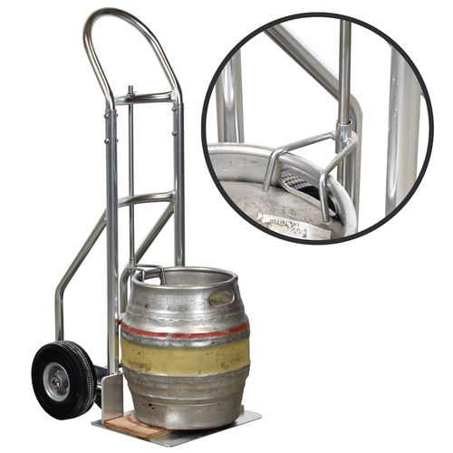 Carretilla de almacén para el transporte - HI-GTA-33U-PN - Handle-iT Ltd - de barriles / de aluminio