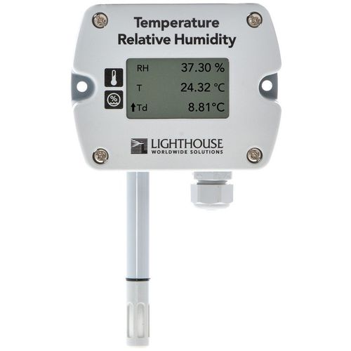 Sensor de temperatura y de humedad relativa - TRH-02-15 - Lighthouse Worldwide Solutions - de ...