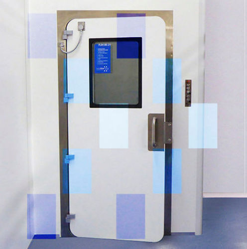 Puerta para sala blanca - PJH 90.21V - ALBIAN GROUP - con bisagra / de ...