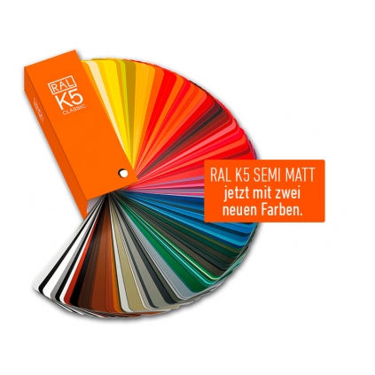 Carta de colores RAL - K5 semi-matt - RAL colours