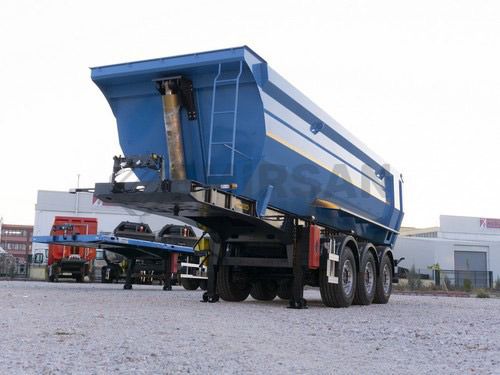 Semiremolque volquete - Emirsan Trailer - de 3 ejes / de acoplamiento / hidráulico