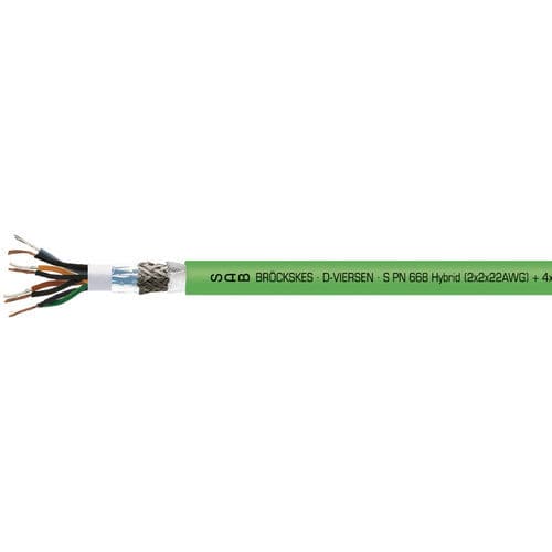 Cable eléctrico híbrido - S PN 668 - SAB BROECKSKES GMBH & Co. KG - RJ45 / Ethernet / resistente ...