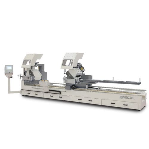 Tronzadora doble cabezal para PVC - SW 553 REVERSE GARDA-3 - MECAL ...