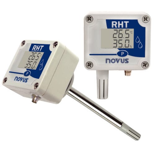 Sensor de temperatura y de humedad relativa - RHT-485-LCD - Novus Automation - Modbus RTU / 12 ...
