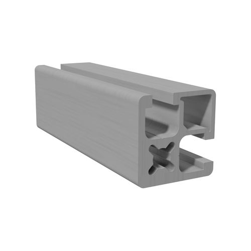 Perfil de aluminio anodizado - B0600 - trimat srl - ranurado / cuadrado ...