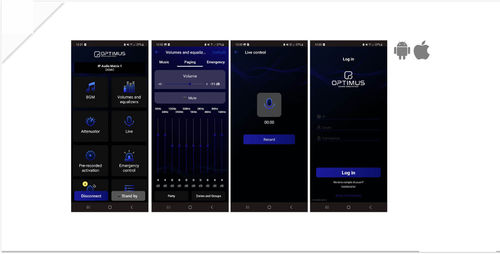 Software de mando - APP-OPT1 - Optimus - de alarma / Androïd / iOS