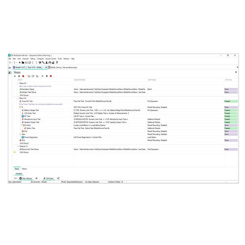 Software de desarollo - TestStand - NATIONAL INSTRUMENTS - para prueba ...