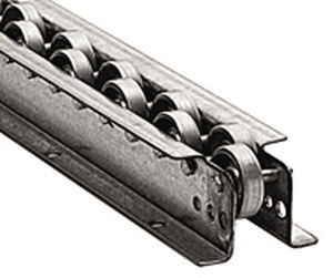 Riel de acero - FR4 series - ashland conveyor - con ruedecillas